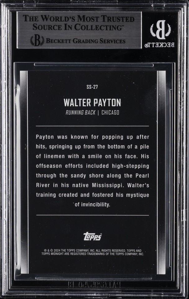 2024 TOPPS MIDNIGHT STAR STUDDED - WINTER SOLSTICE #SS27 WALTER PAYTON ...