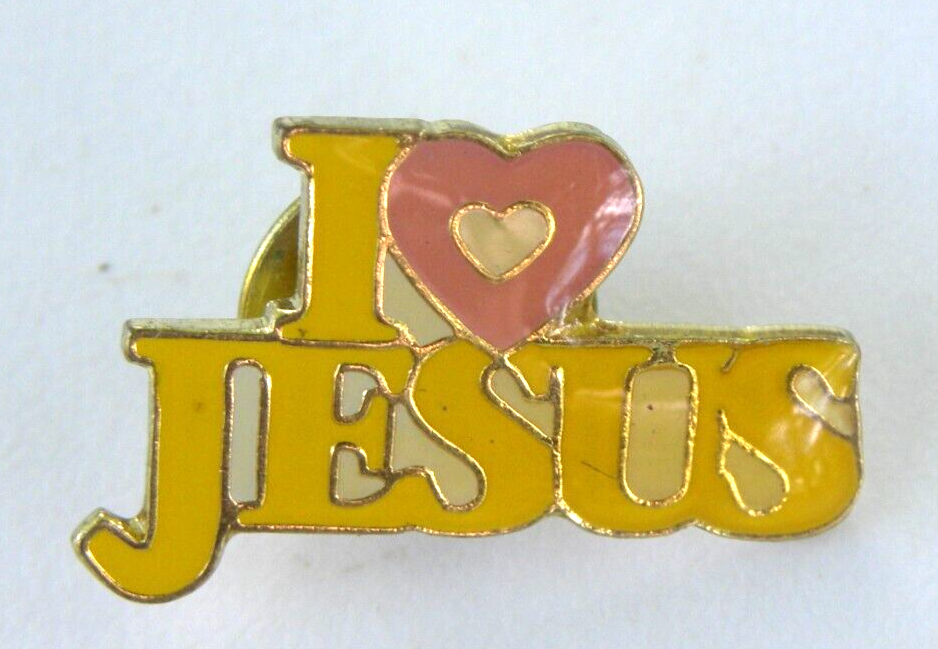 Vintage I Love Jesus Pin Christian Religious Hat Lapel | eBay