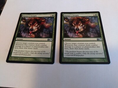 1x Hunter's Insight M12 Near Mint NM = Magic the Gathering MTG j5 | eBay