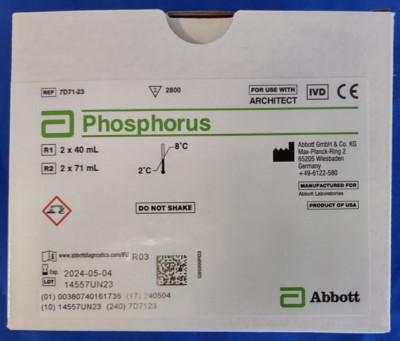 Abbott Architect Series Phosphorus Reagent (2,800 Tests/Kit) REF 07D71 ...