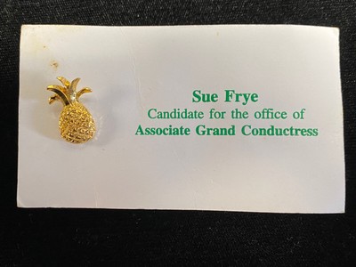 MASONIC Freemason Campaign Card Pin Grand Conductress Unused | eBay