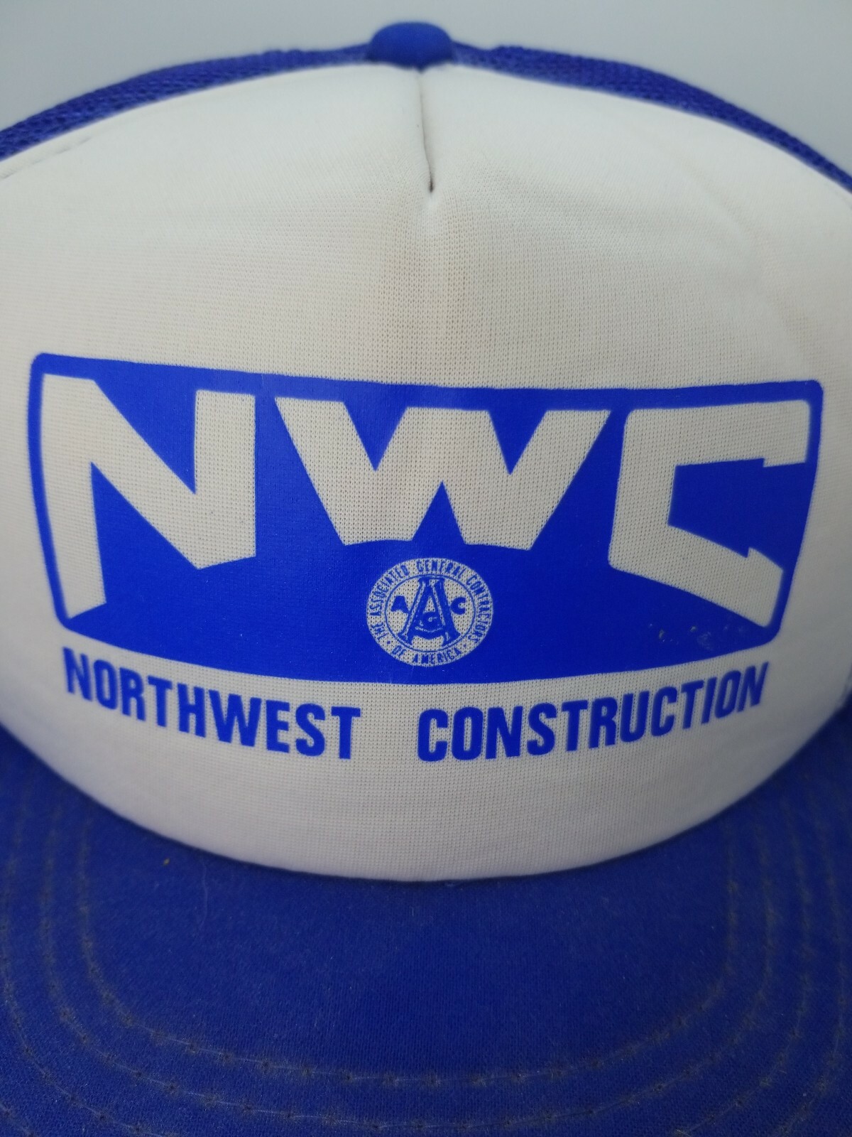 Vintage NWC North West Construction White & Blue Sn… - Gem