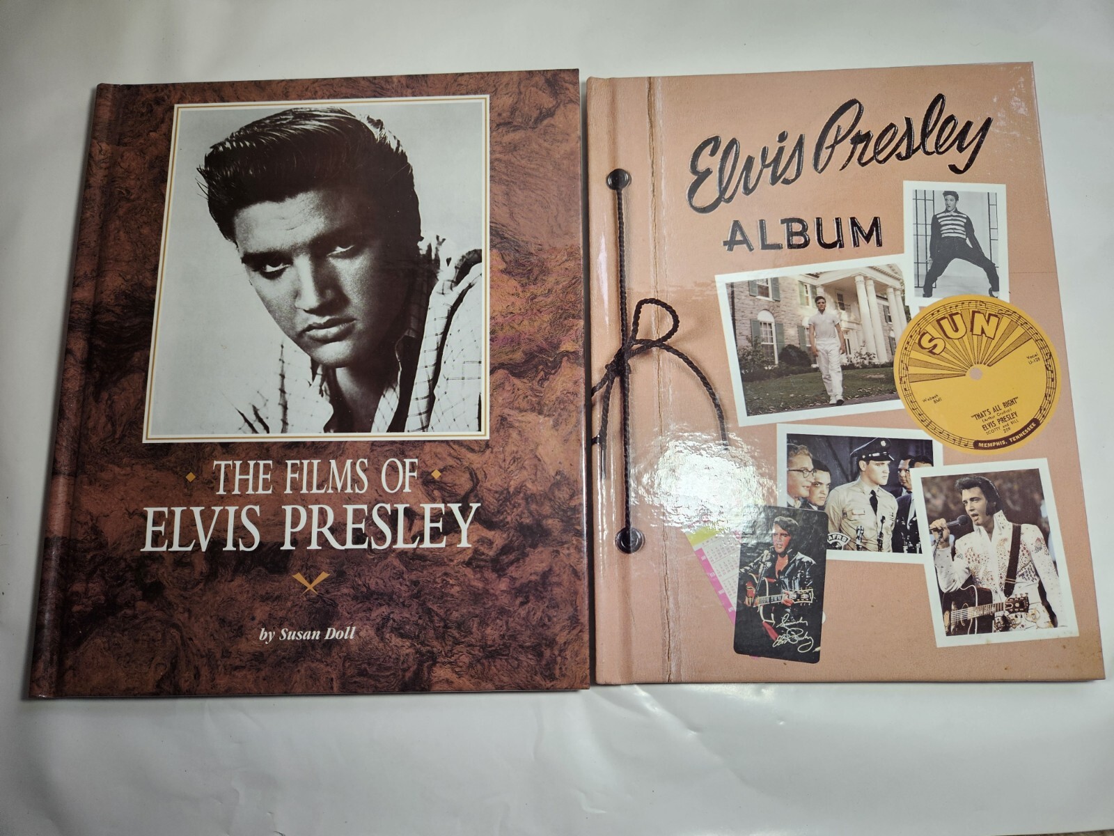 Lot of 2 ELVIS PRESLEY Hardcover Books Elvis Album & The Films of Elvis ...