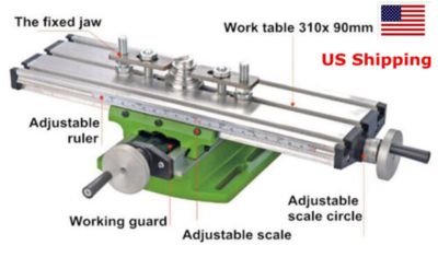 US Compound Milling Machine Work Table Mini Lathe Cross Slide Bench 310 ...