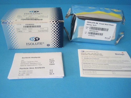 NEW BIOTAGE ISOLUTE 96 WELL SLE+ PROTEIN PRECIPITATION PLATE 820-0400 ...
