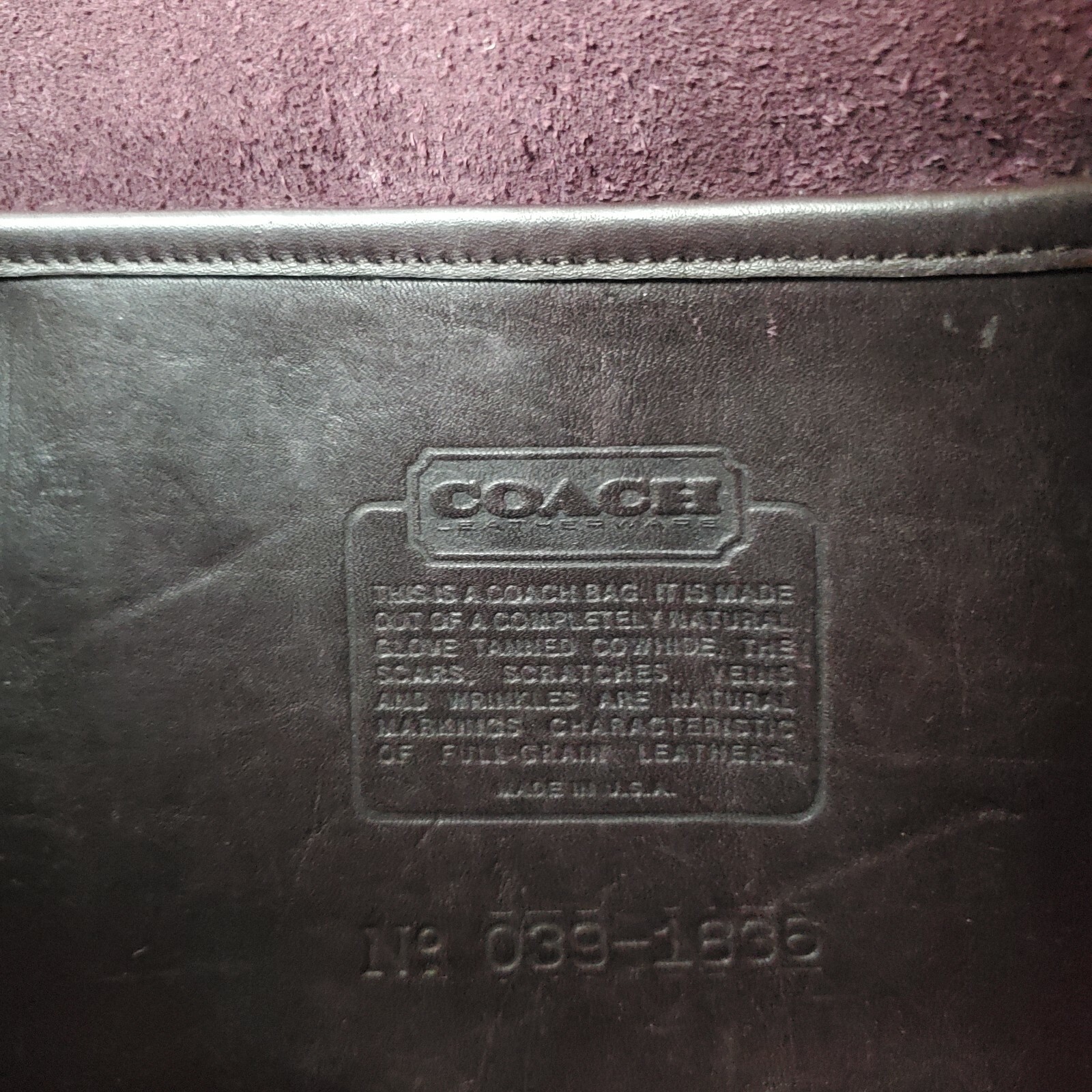 Vintage Coach Leatherware "Embassy" Briefcase No 039-… - Gem