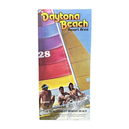 Vintage Daytona Beach Florida Resort Area Vacation Travel Brochure ...