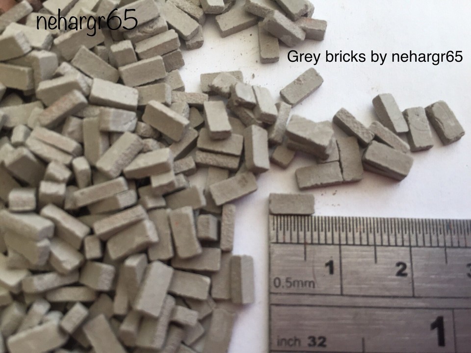 1:56, 1:48 & Urban Rubble Brick Models 150x4 (600+6mm). Ideal 40k 28mm ...