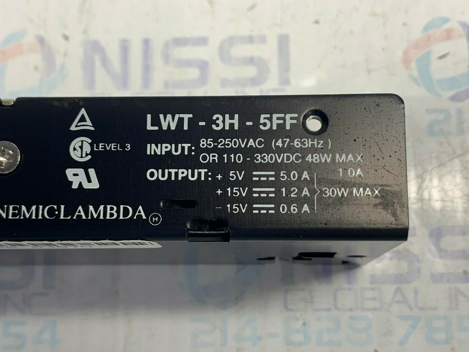 Nemic-Lambda Power Supply LWT-3H-5FF 85-250VAC 47-63Hz 48W Max | eBay