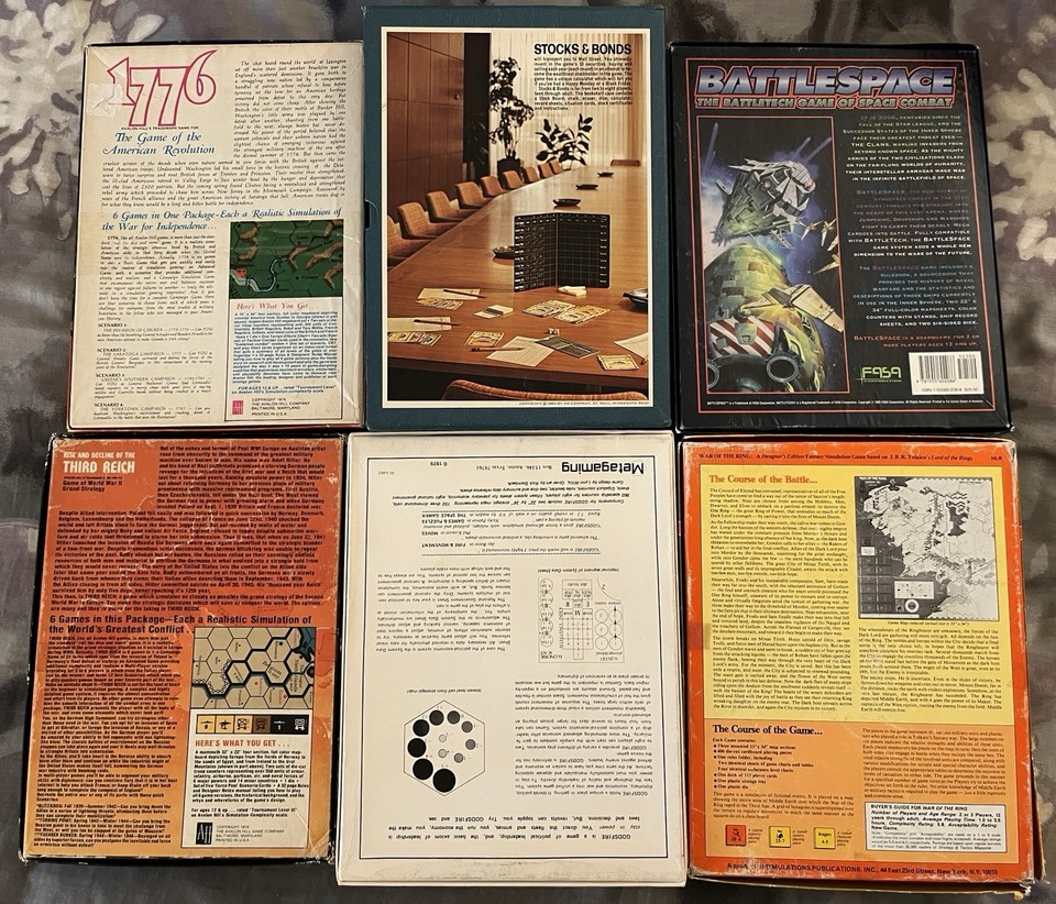 Vintage Board Game Lot War of the Ring Battletech Rise & Decline ...