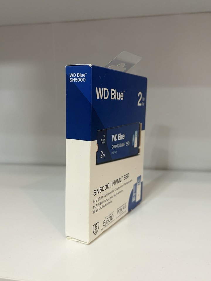 Western Digital (WD) 2TB Blue SN5000 NVMe SSD Up To 5,500 MB/s Read ...