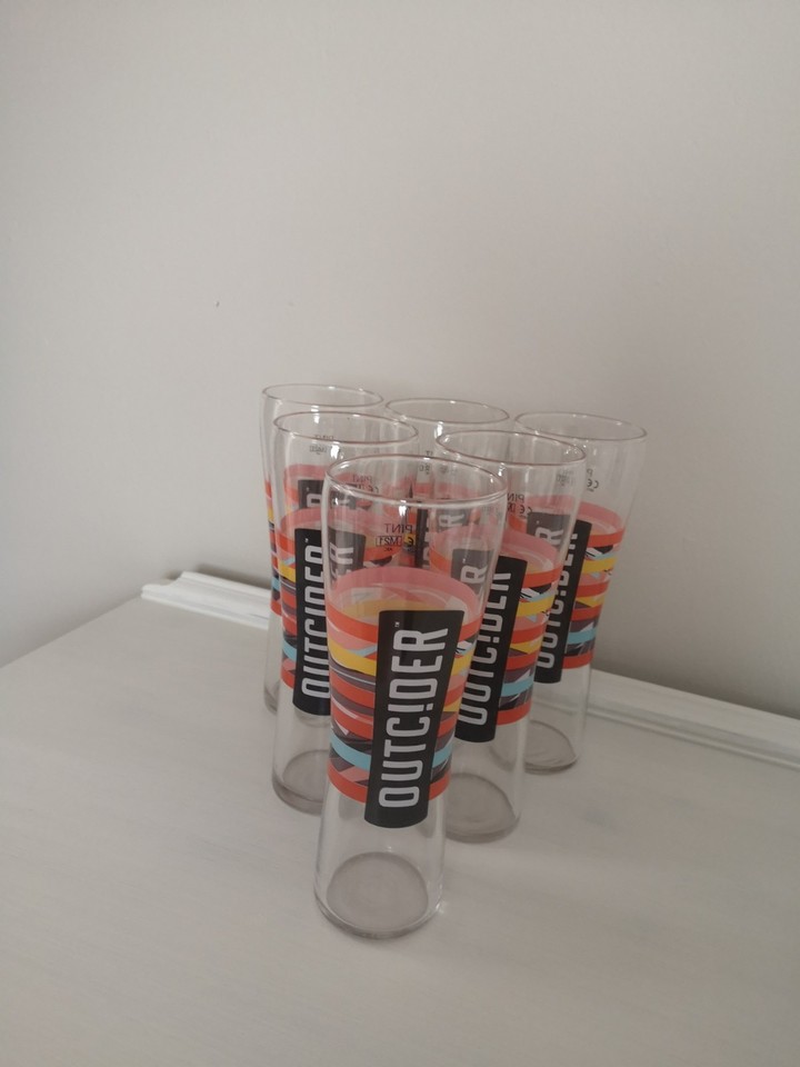 6 X Magners Outcider Pint Glasses | eBay UK