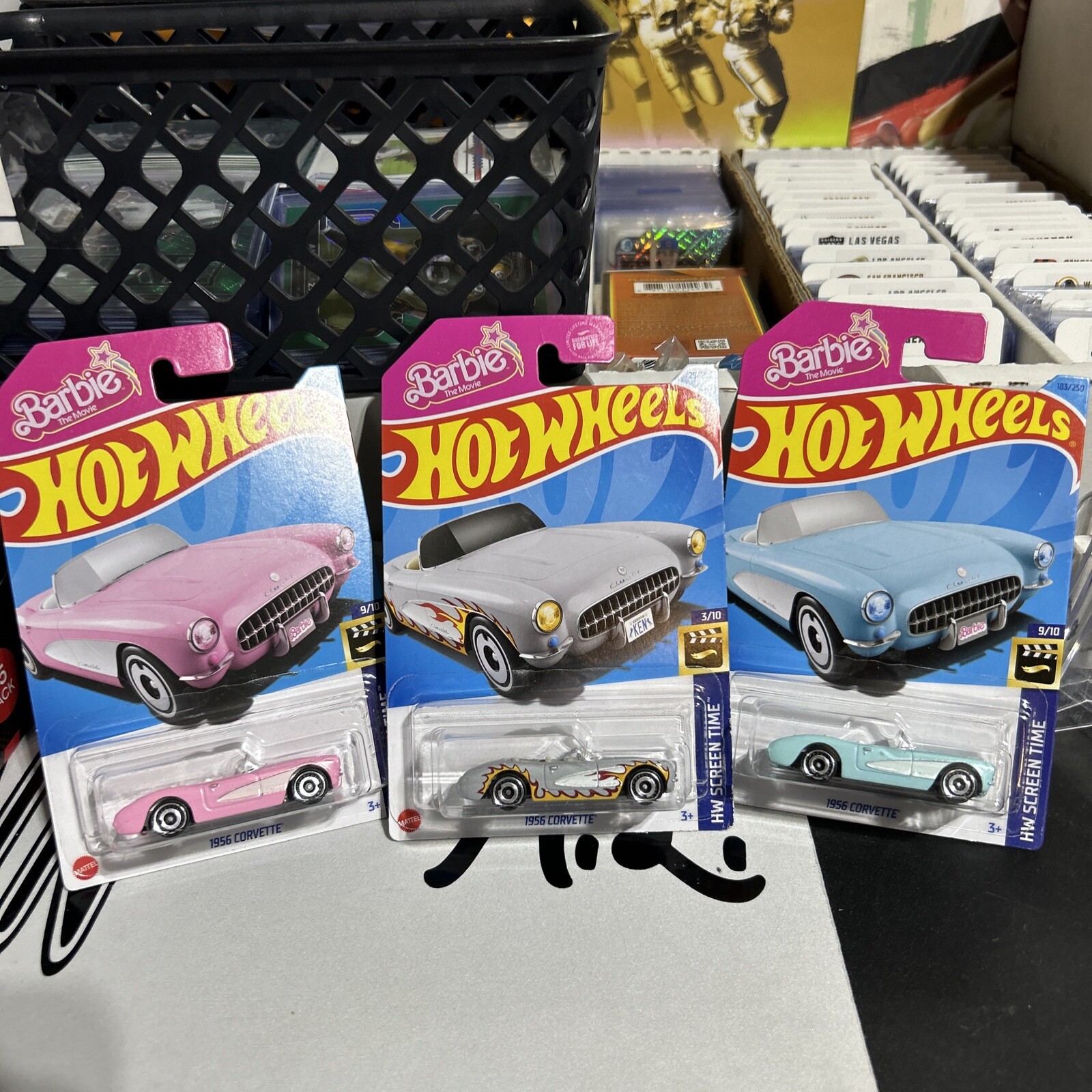 Hot Wheels Barbie The Movie & Ken ‘56 Corvettes *lot of 3 HW Screen ...