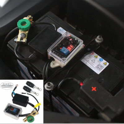 12V Anti-theft Car Battery Power Supply Master Kill Switch Wireless w ...