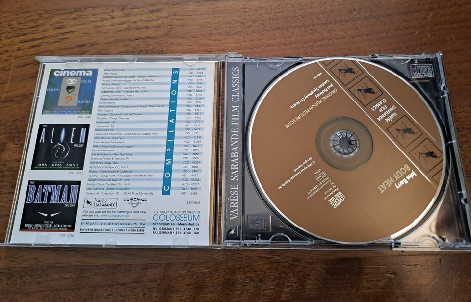 CD BODY HEAT BRIVIDO CALDO William Hurt Soundtrack Colonna Sonora | eBay