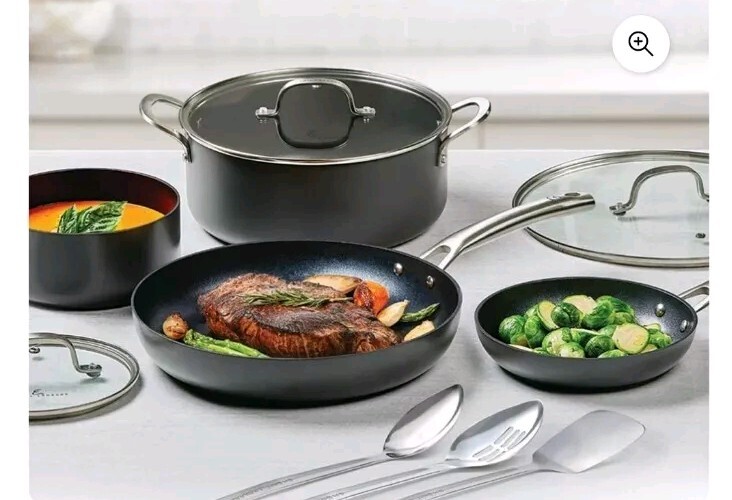 Emeril Lagasse Forever Pans,10 Piece Cookware Set w Lids &Utensils ...