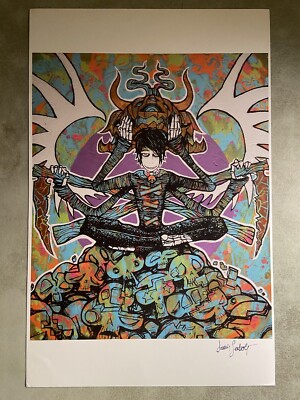 Meditation Emo Shinigam Soul Reaper Justin Seabolt Art Print 11x17 ...