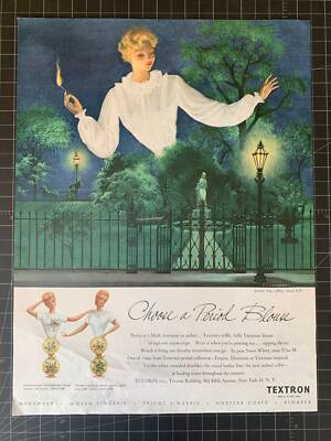 Vintage 1948 Textron Clothing Print Ad | eBay