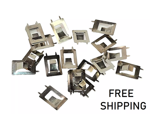 (100x) 0.84" - Universal Steel Leaf Spring Battery Contact - Through ...