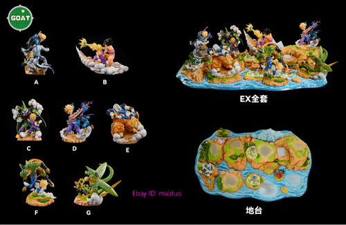 Goat Studio Gohan vs Cell mini Resin Statue Dragon Ball Model Presale ...