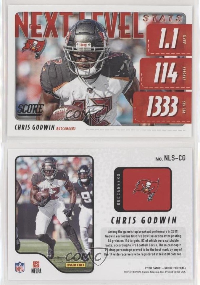 2020 Score Next Level Stats Chris Godwin #NLS-CG xe3 | eBay