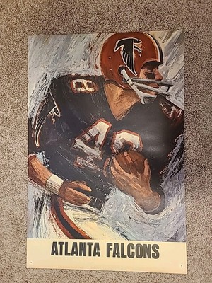 Vintage Dave Boss Altanta Falcons Poster NFL 24 X 36 Inches 1960s | eBay