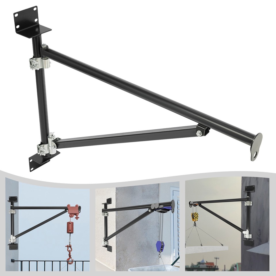 Alloy Steel Swing Arm Hoist, 4x3.15ft Black Industrial Lifting Pole For ...