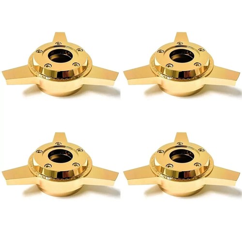 3 BAR GOLD SPINNER ZENITH STYLE LA WIRE WHEEL KNOCK OFF (set of 4 pcs ...