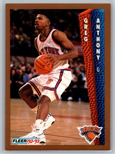 Greg Anthony 1992-93 Fleer BASKETBALL #148 New York Knicks | eBay