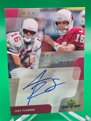 2000 Upper Deck Pro Sign MVP Jake Plummer Autograph Card #JP Arizona ...