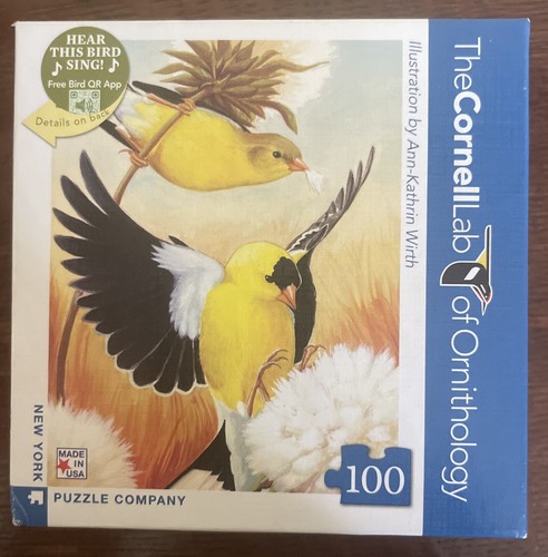 The Cornell Lab of Ornithology Goldfinch York Puzzle Company 100 pieces ...