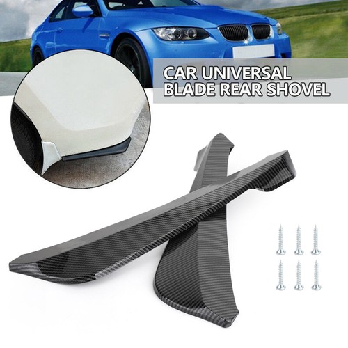 Carbon Fiber Car Rear Bumper Fin Canard Splitter Diffuser Valence ...