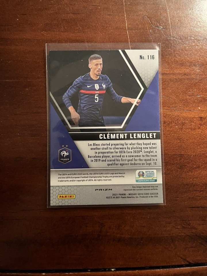 2021 Mosaic UEFA EURO 2020 Clement Lenglet Silver Mosaic Prizm #116 | eBay