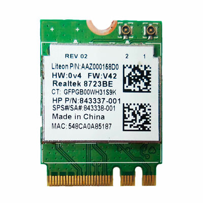 Carte Wifi sans Fil pour HP - 15-ay057nl Realtek 8723BE - AAZ000158D0 ...
