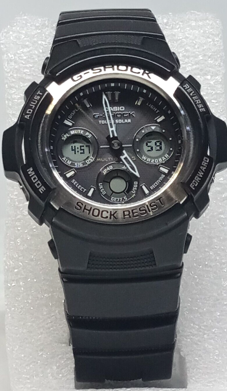 CASIO G-Shock 4785 AWG-100 Tough Solar Multi Band 5 Men's Analog ...