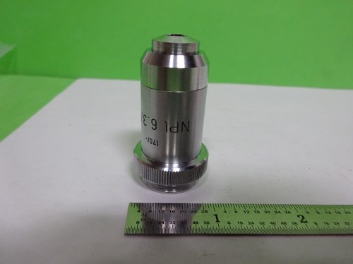 MICROSCOPE LEITZ WETZLAR GERMANY OBJECTIVE NPL 6.3X OPTICS AS IS BIN#2B ...