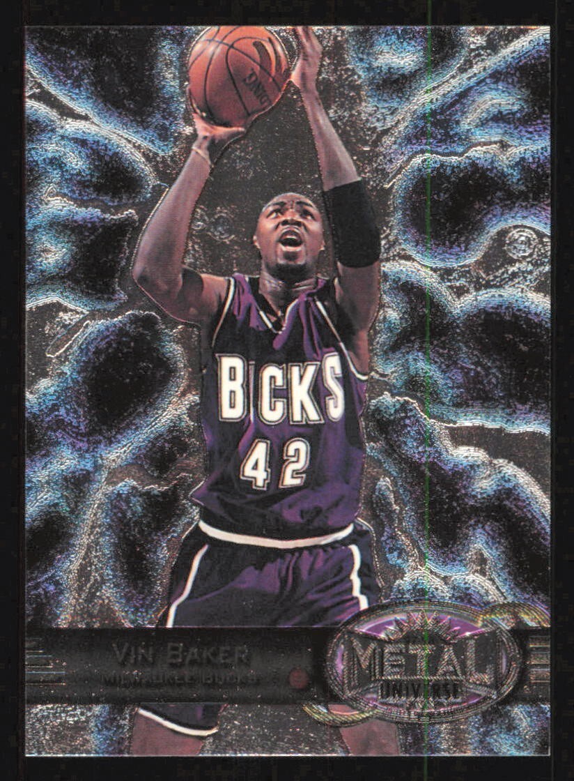 1997-98 Metal Universe VIN BAKER Basketball card MILWAUKEE BUCKS #11 | eBay