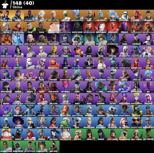 [PC/PSN/XBOX] 148 skins | Renegade Raider, Emilie, Xander, Foundation ...