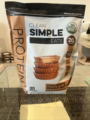New Clean Simple Eats Whey Protein Powder Chocolate Peanut Butter, 30 ...