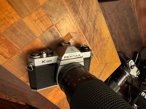 Pentax Asahi K1000 Camera W/80-200mm Lens. Shutter Fires At All Speeds ...