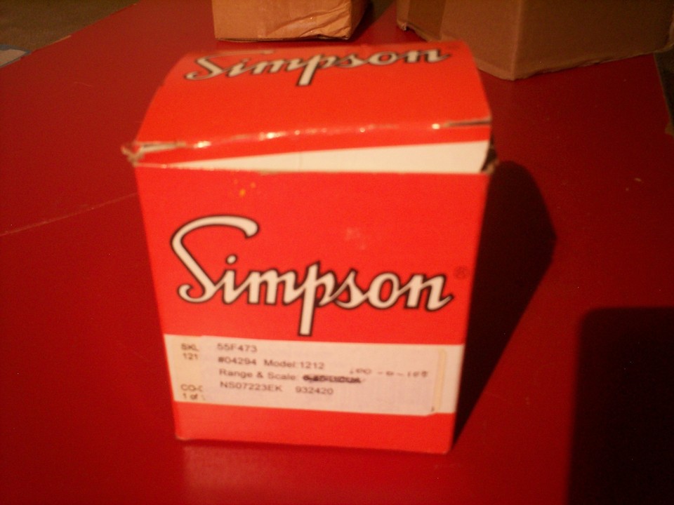 Simpson Range & Scale DC Microampheres Meter 1212 NEW IN BOX | eBay