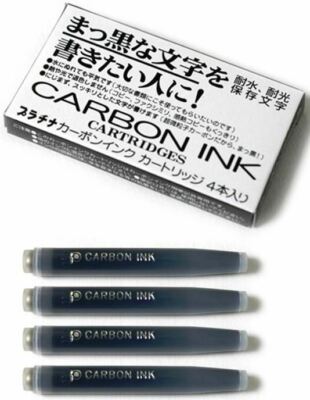 Platinum Unisex Carbon Ink Cartridges 4 Pack - Black | eBay
