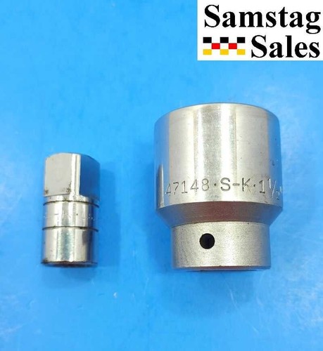 Vintage S-K USA 47148 Socket 12-Point 3/4" Dr 1-1/2" & 407 Adapter 3/4 ...