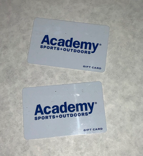 Academy, 2 gift cards for $50 total value, Free USPS shipping | eBay