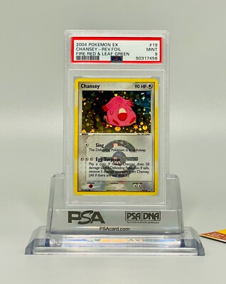 Pokemon PSA 9 Chansey Reverse Foil Fire Red Leaf Green #19 English | eBay