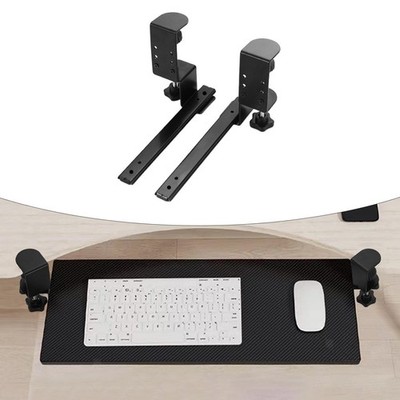 2pcs under Desk Keyboard Tray Slide Lap Tray Side Mount | eBay Australia