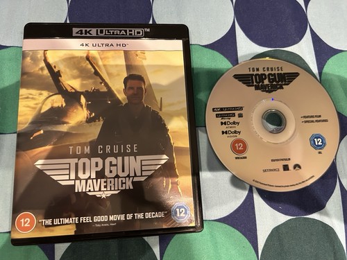 TOP GUN MAVERICK 4k Ultra HD Blu-Ray EX CONDITION! *PS5 compatible* Tom ...
