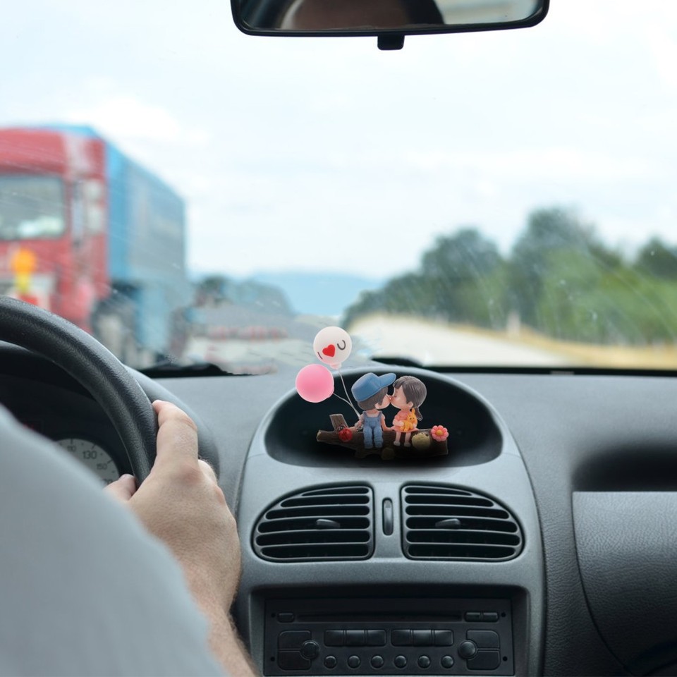 Car Dashboard Ornament Car Interior Decoration Couple And Tree Branch ...