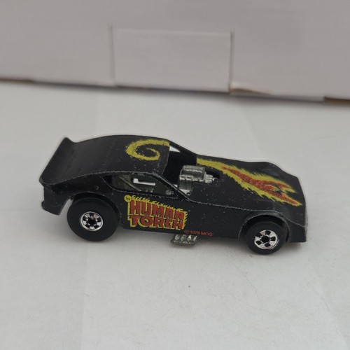 Hot Wheels Vintage '80s The Heroes Human Torch Funny Car in Black ...