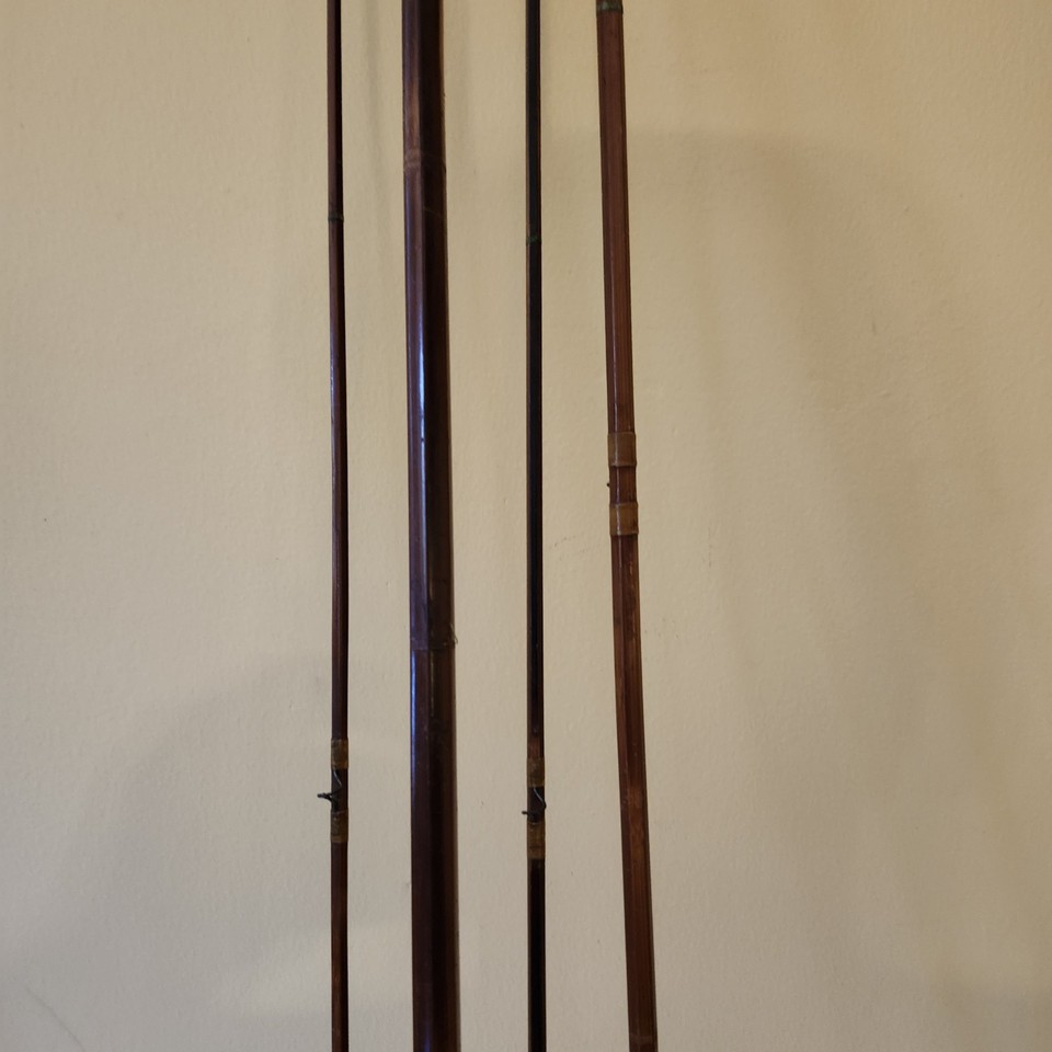 Old Fly Rod Vintage Montague Bamboo Fly Rod Rapidan 9 ft 3 pc with ...